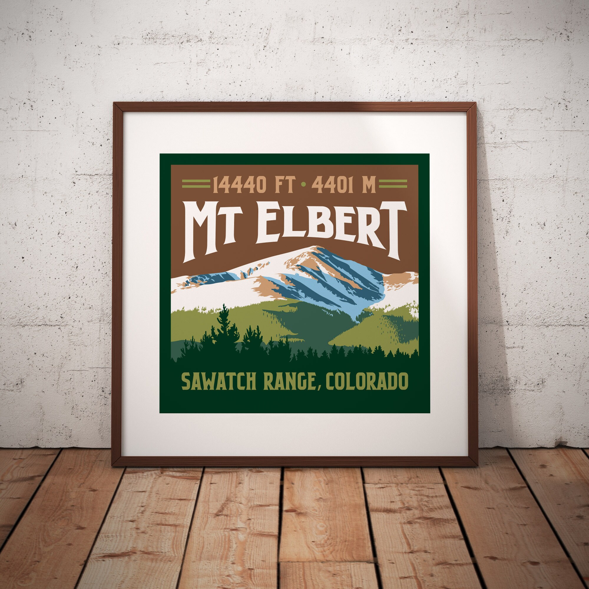 Mt Elbert Colorado 14er Poster Print - Etsy
