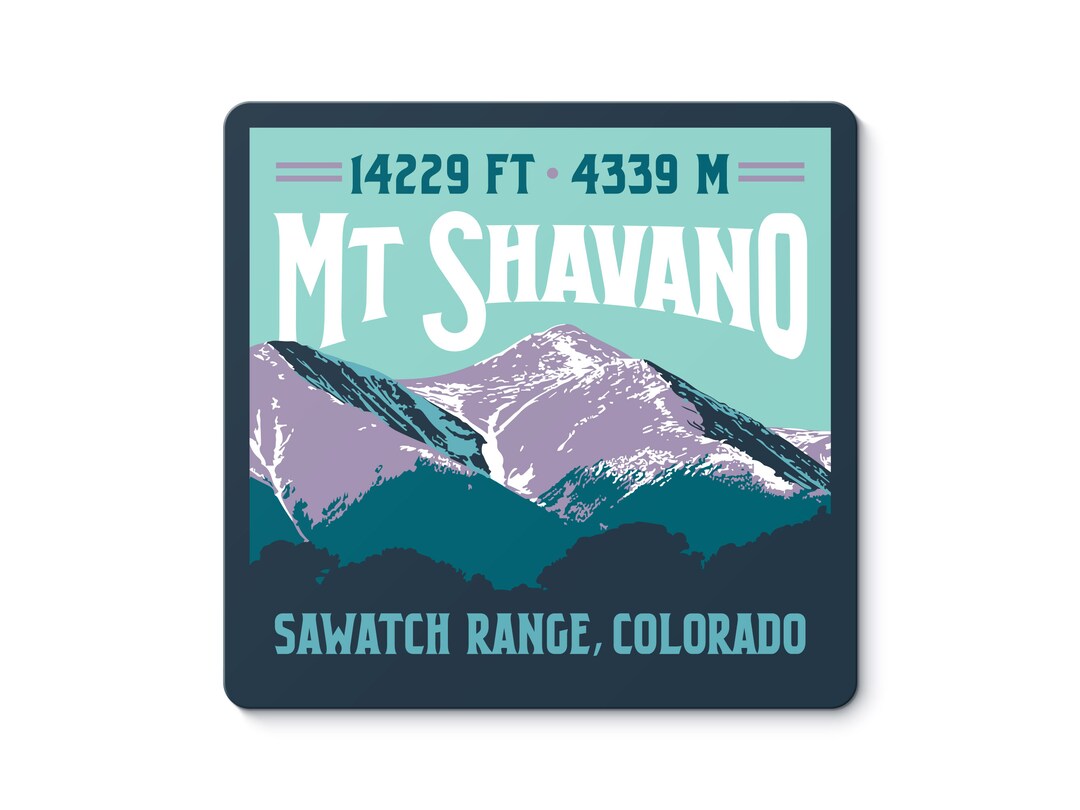 Mt Shavano Colorado 14er Sticker - Etsy