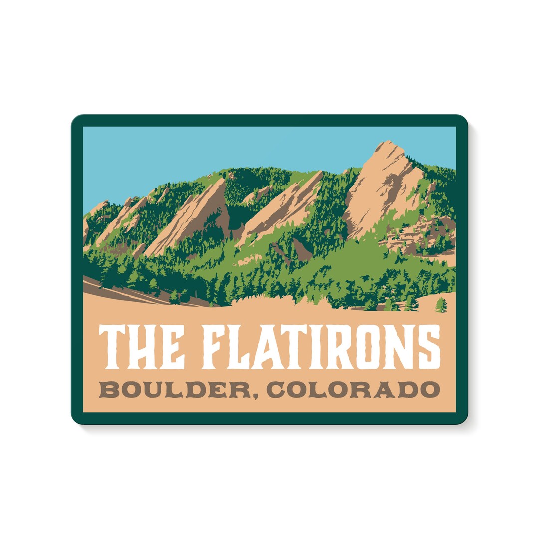 The Boulder Flatirons Decal Sticker - Etsy