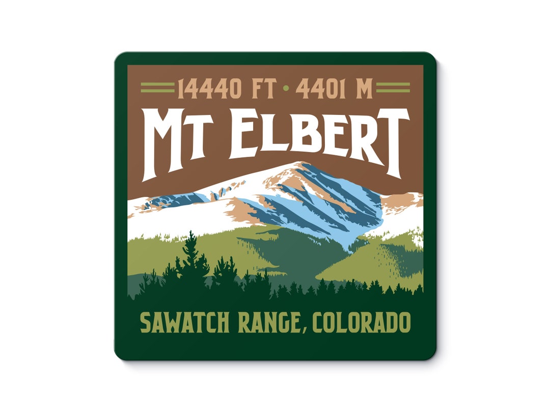 Mt Elbert Colorado 14er Sticker - Etsy