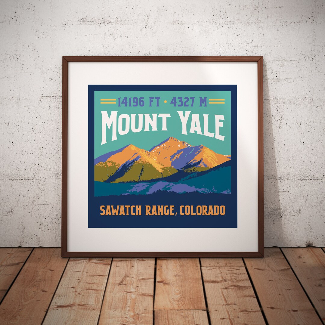 Mount Yale Colorado 14er Print - Etsy