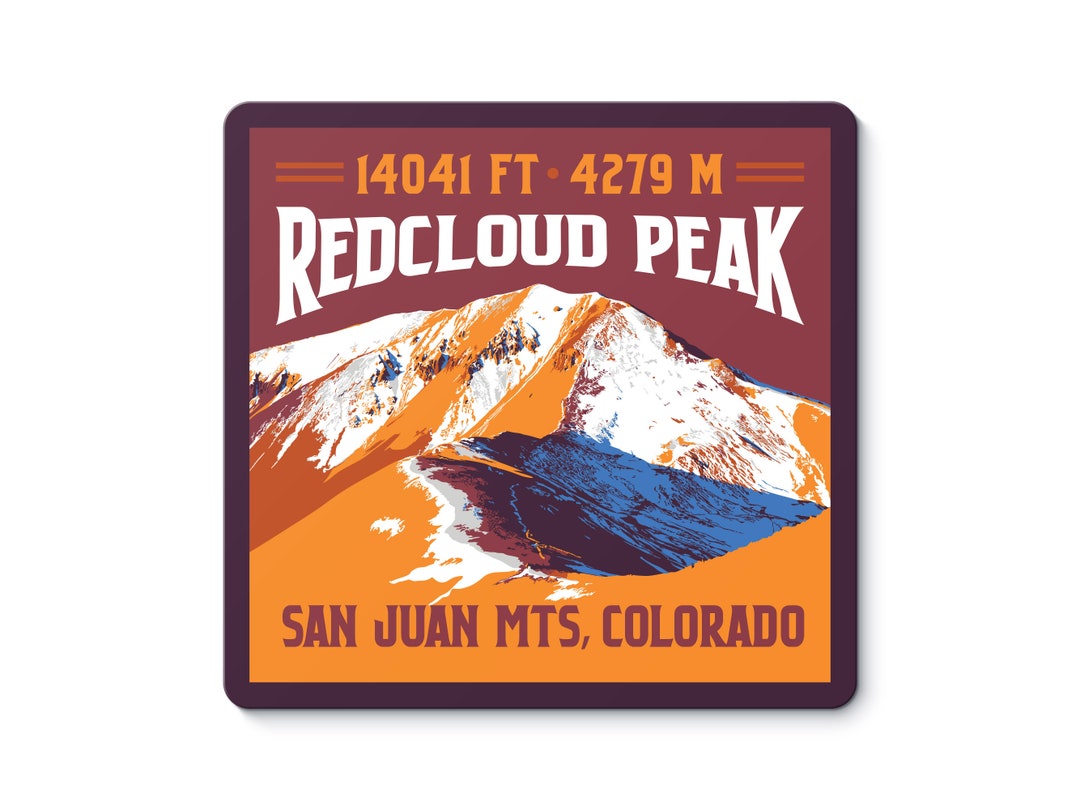 Redcloud Peak Colorado 14er Sticker - Etsy