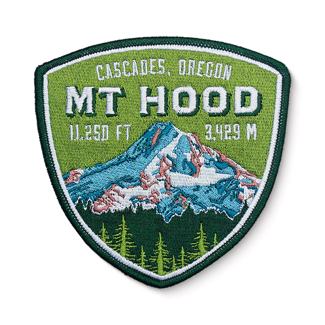 Mt Hood Oregon Cascades Patch - Etsy