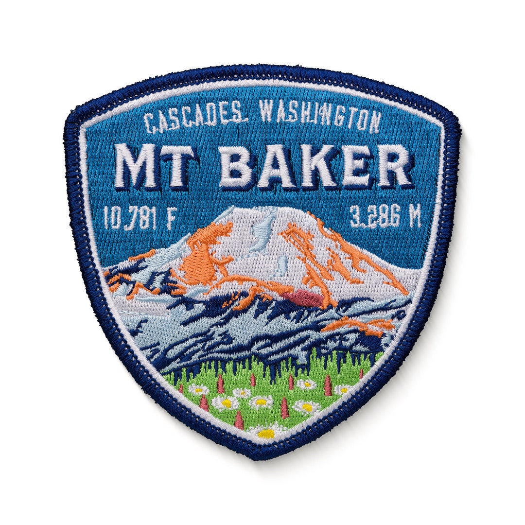 Mt Baker Cascades Patch - Etsy