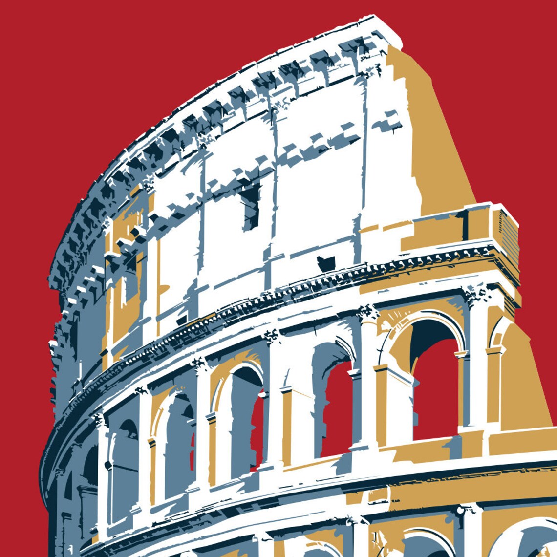 The Roman Colosseum Print - Etsy