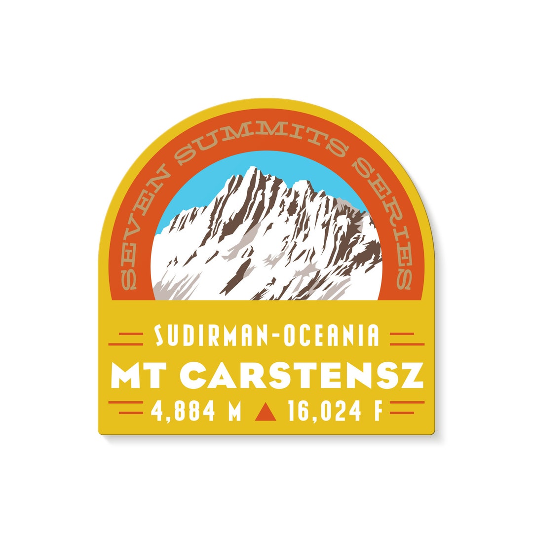 Mt Carstensz Seven Summits Sticker - Etsy