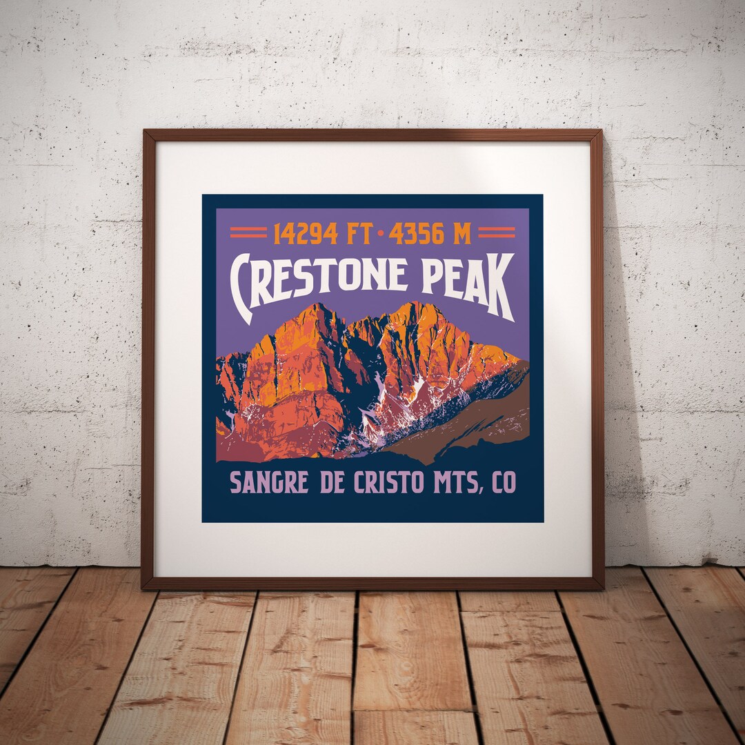 Crestone Peak Colorado 14er Print - Etsy