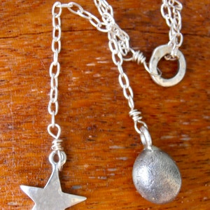 Bold rock Star Necklace Sterling Silver Jordan River Silver Rock ...