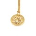 14K Gold Sunshine Charm, Add on Organic Round 11mm Yellow Sun Charm ...
