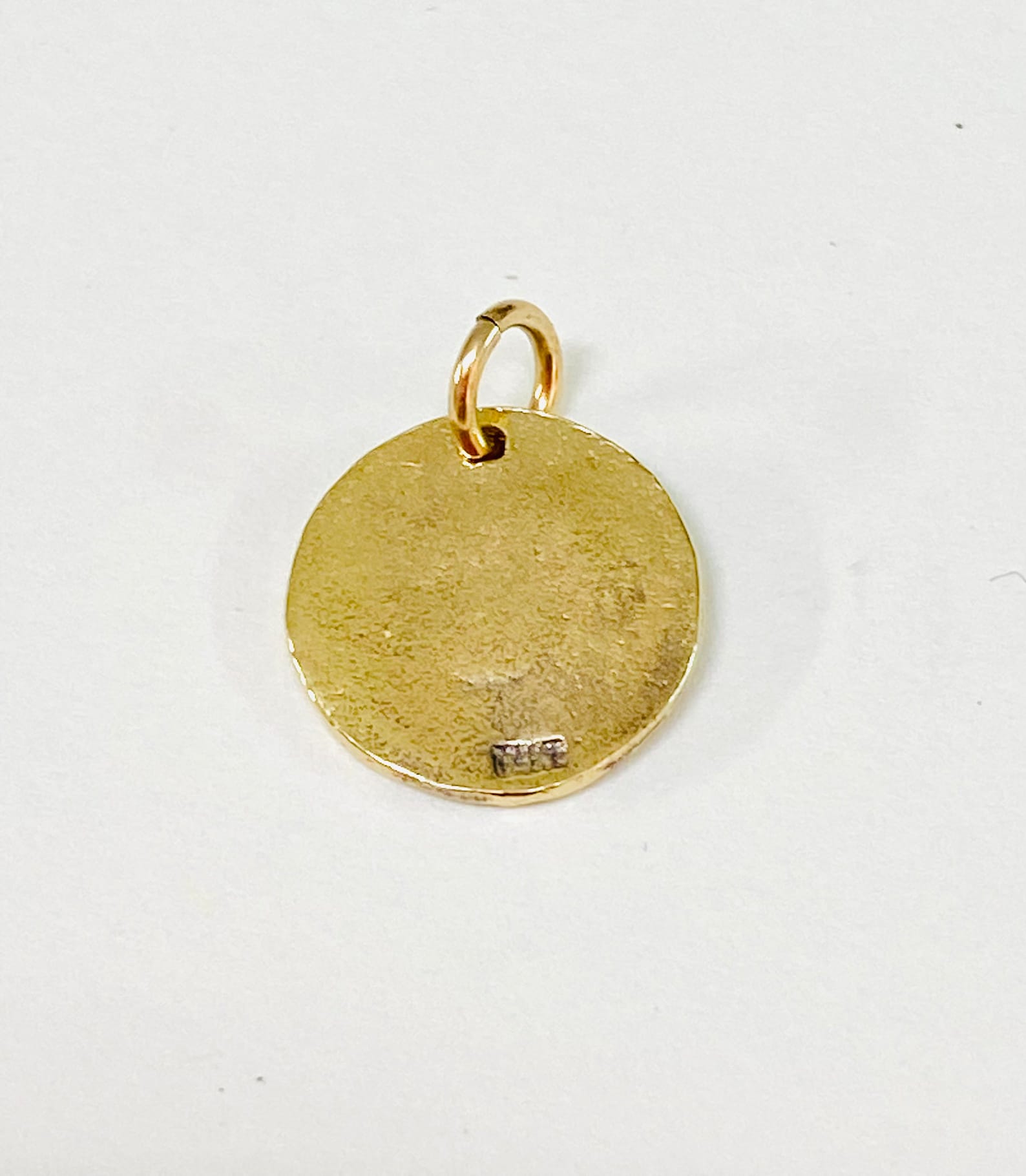 14K Gold Sunshine Charm Add on Organic Round 11mm Yellow Sun - Etsy