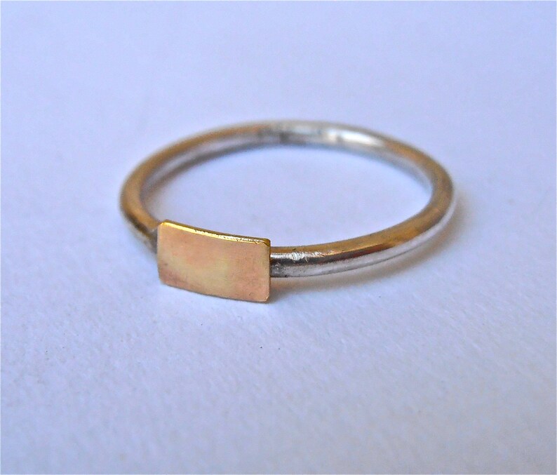 Unisex Urban Modern 14k Gold / Sterling Silver Ring Knuckle - Etsy
