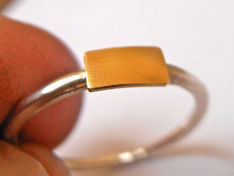 Unisex Urban Modern 14k Gold / Sterling Silver Ring Knuckle - Etsy