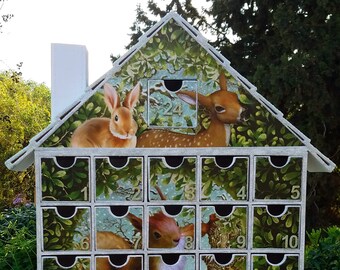 Bunny Advent Calendar - Painted - A Gift That Keeps on Giving All Month ...