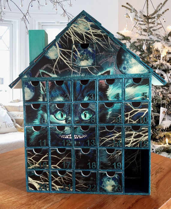 Glow in the dark Countdown Calendar Cheshire Cat A gift | Etsy