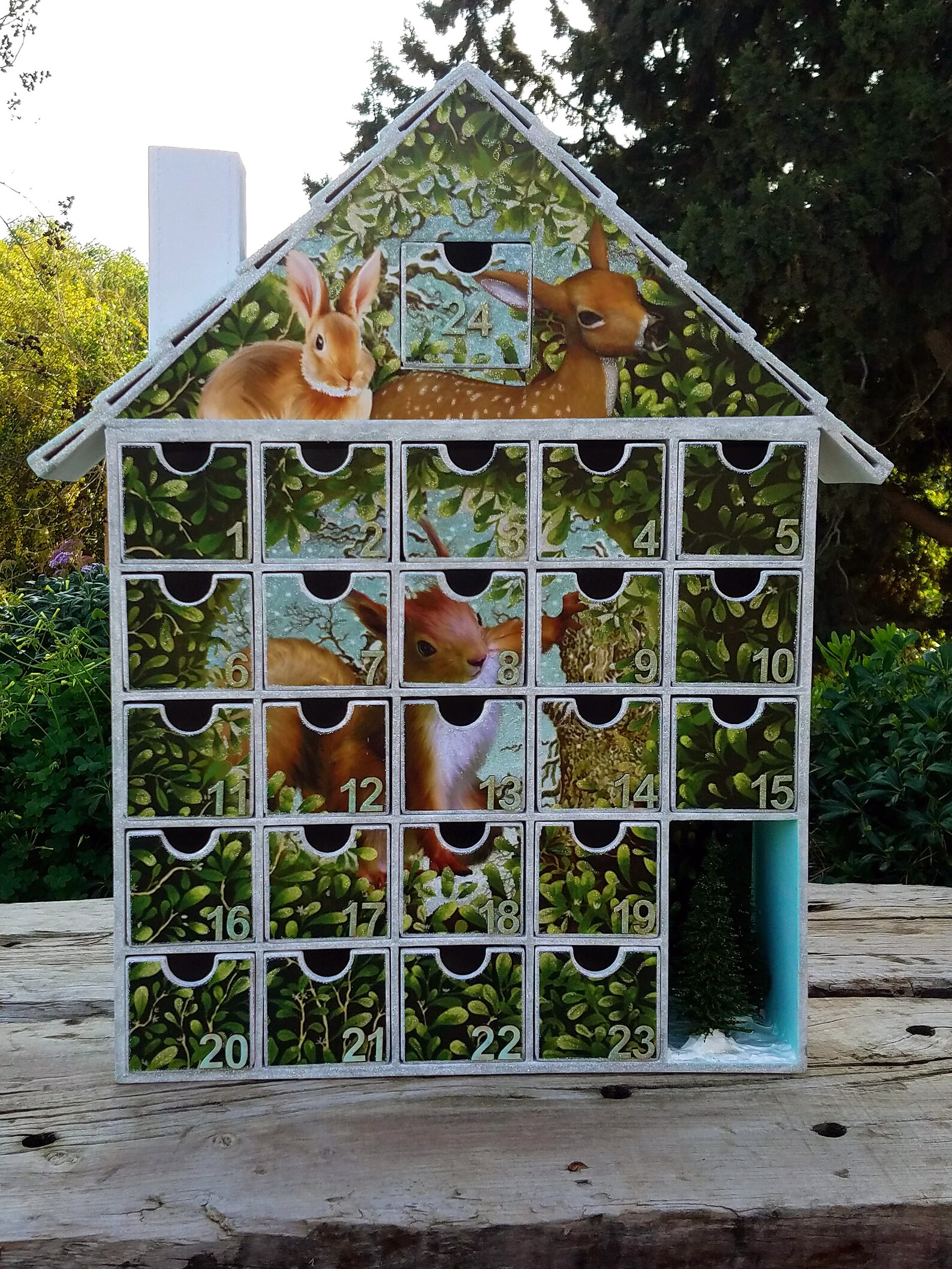 Squirrel & Friends in the Glittery Woods Advent Calendar - Decoupage ...