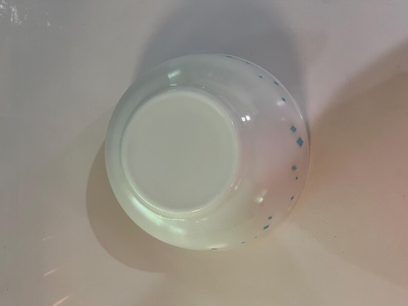 Rare Unmarked Pyrex Dainty Maid Teal Diamonds Bowl 1959 - Etsy