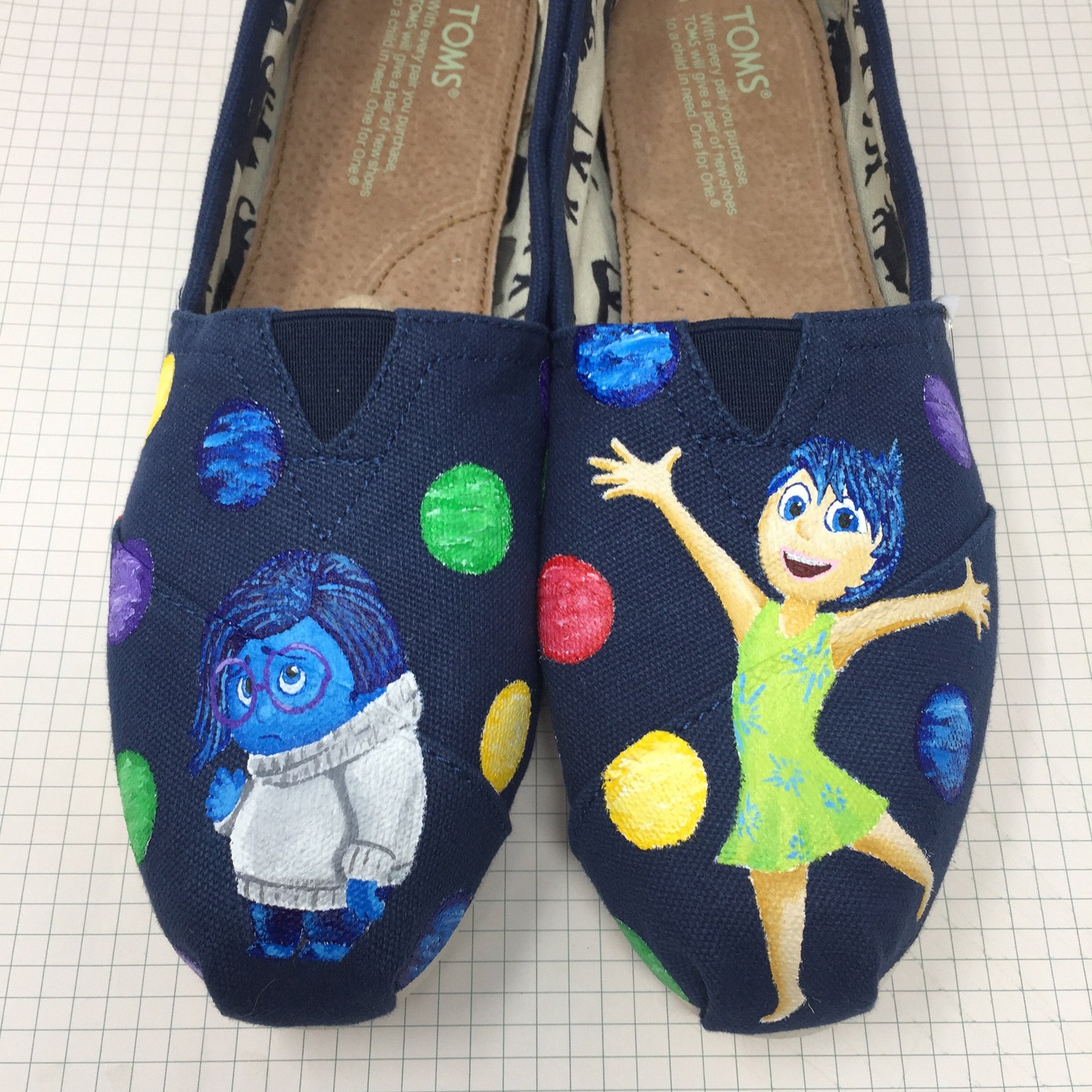 Inside Out Shoes. Inside Out Toms. Sadness & Joy. Always Be | Etsy