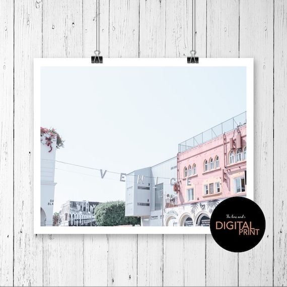 Cali Cool Wall Art Venice Beach Sign California Digital - Etsy