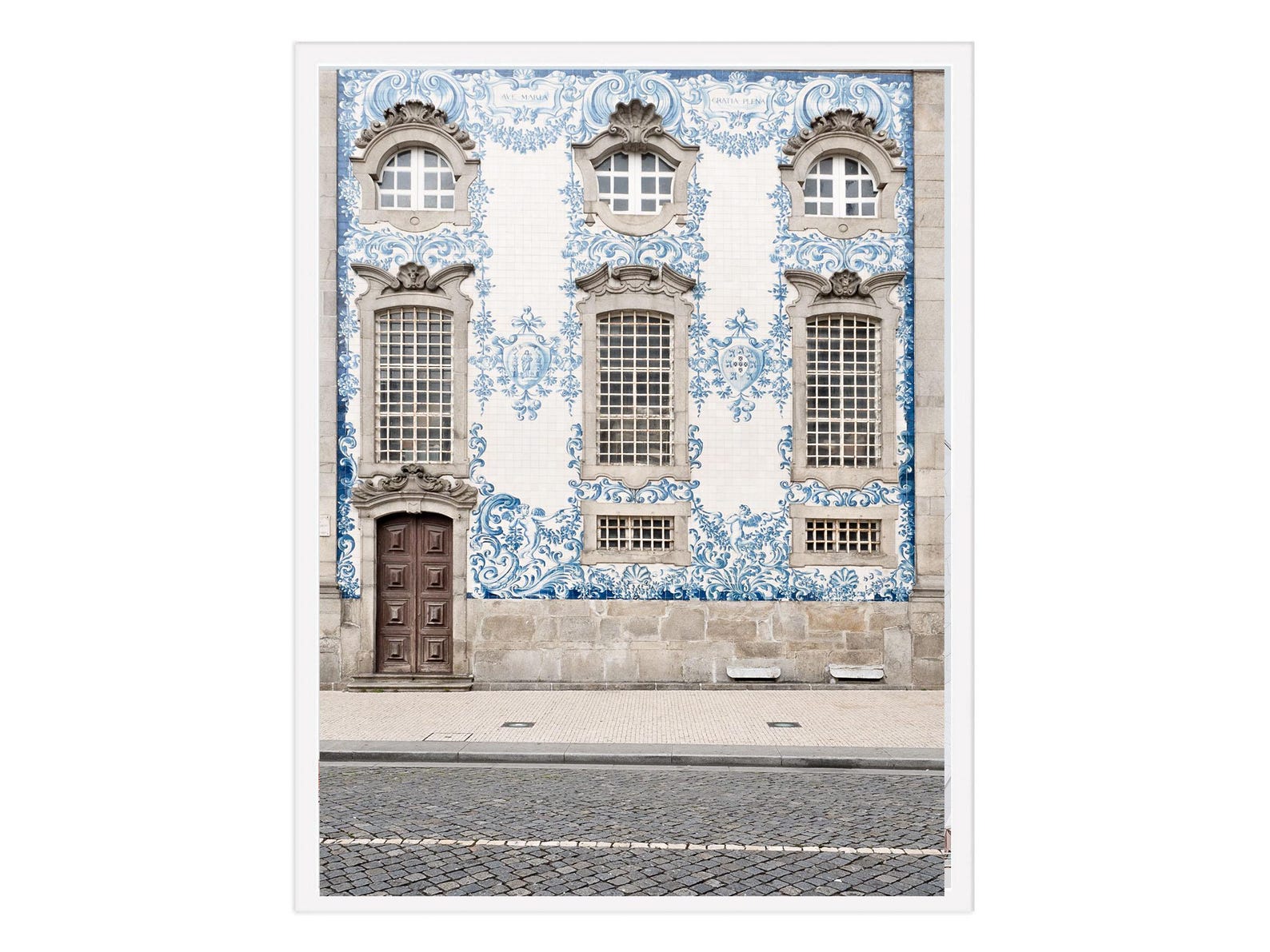 Portuguese Wall Art, Blue and White Tiles, Tiled Building, Azulejo ...