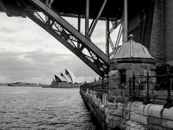 Sydney Opera House Black and White Print Sydney Opera House | Etsy