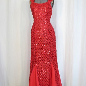 Vintage 1980s Dress Red Pin up Bombshell Dress | Etsy