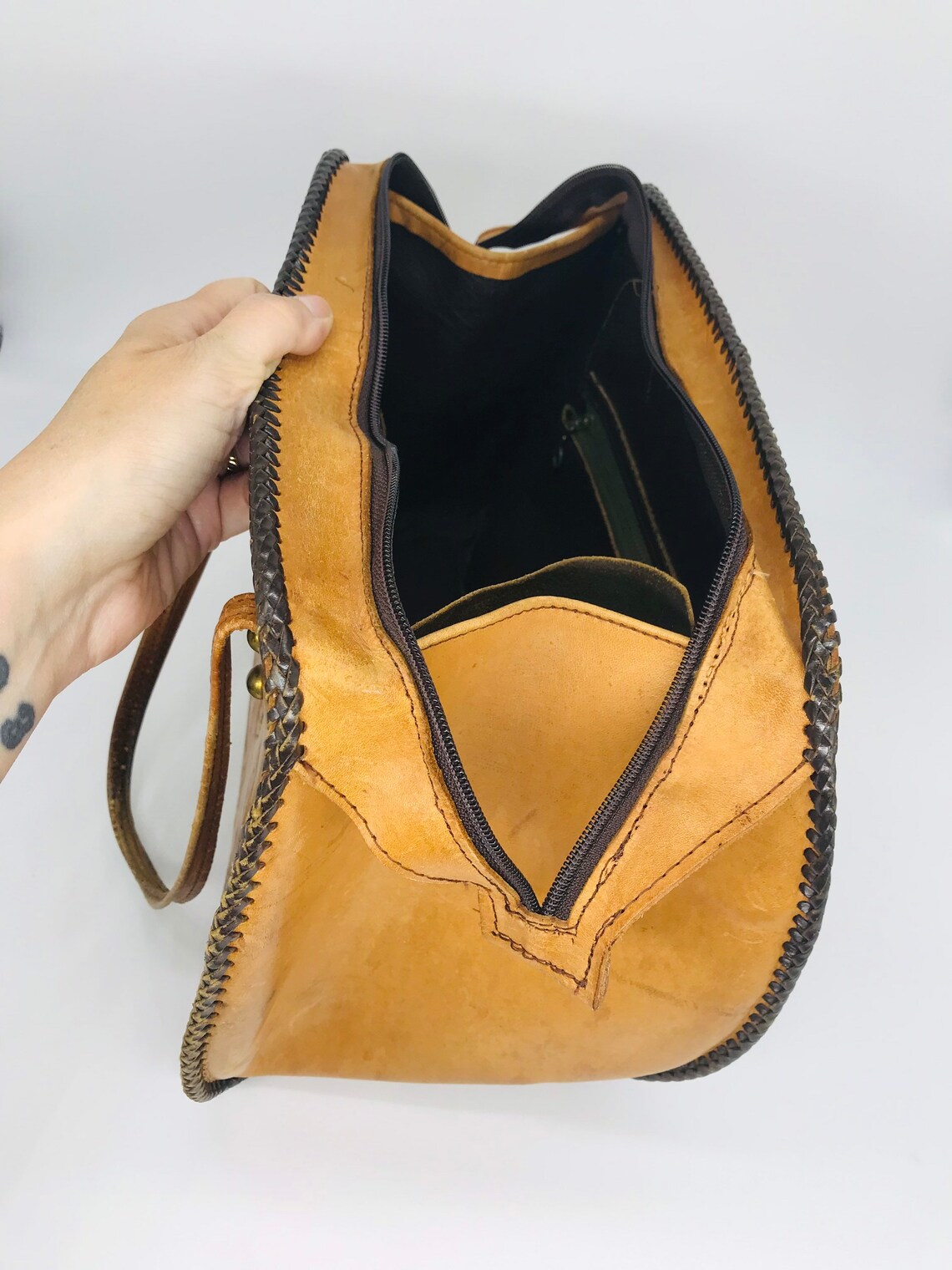 Tooled Leather Purse 1950s Handbag Western 50s Bag in Blonde - Etsy