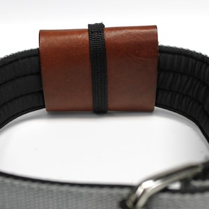 Dog Tag Collar Pouch / Brown Leather Pet Tag Silencer - Etsy