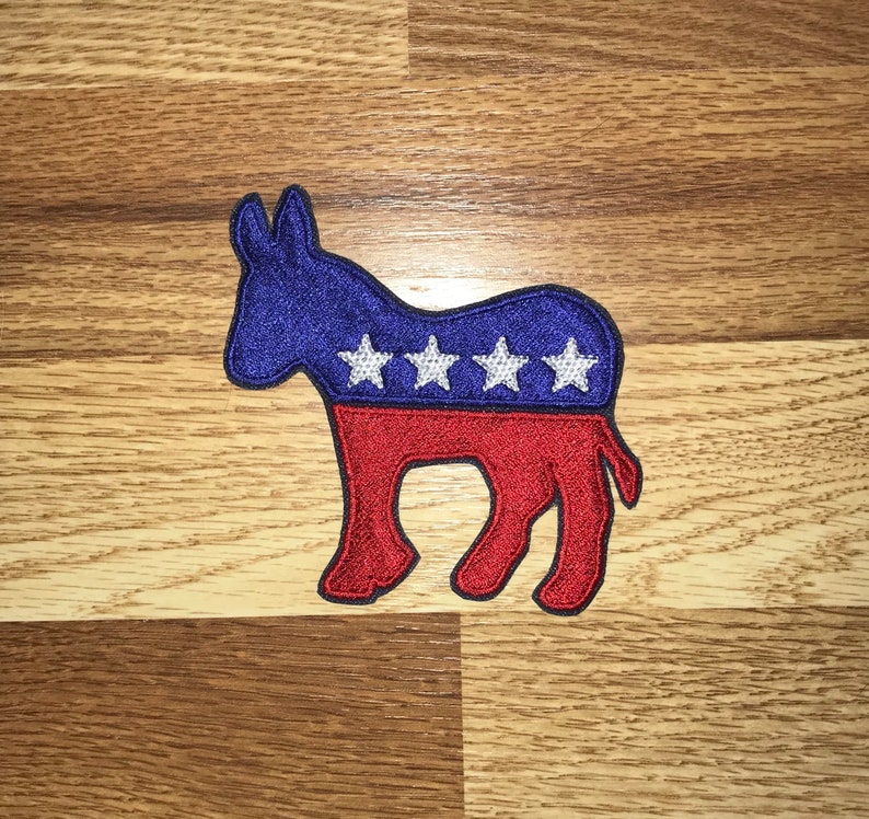 Political Republican Elephant or Democrat Donkey Sew on Patch - Etsy