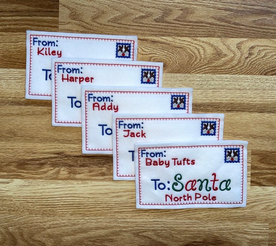 Personalized Santa Letter Envelope Letter to Santa Christmas - Etsy