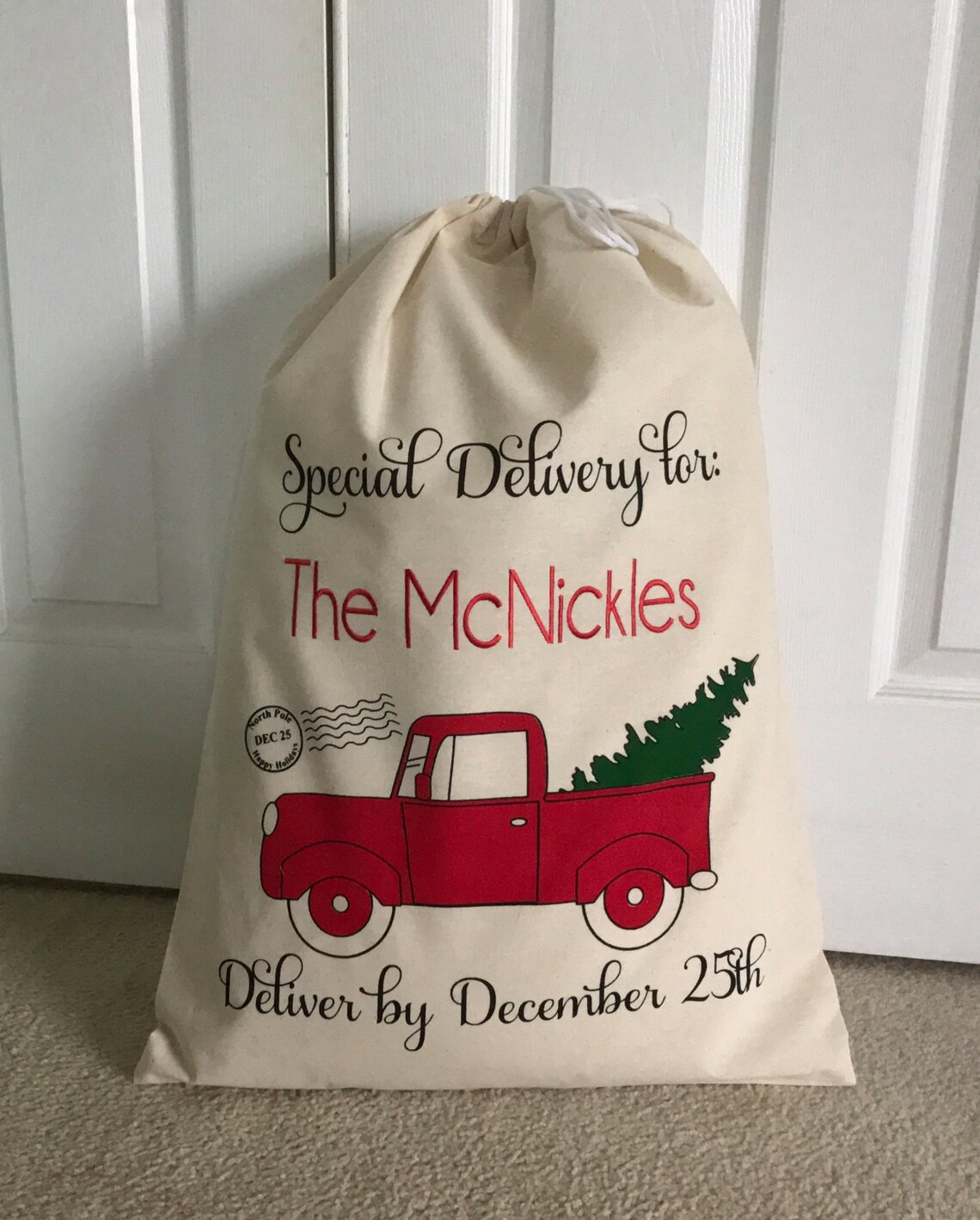 Personalized Santa Sack Santa Bag Christmas Sack - Etsy