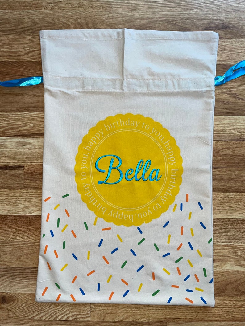 Personalized Birthday Sack Birthday Bag Gift Bag | Etsy