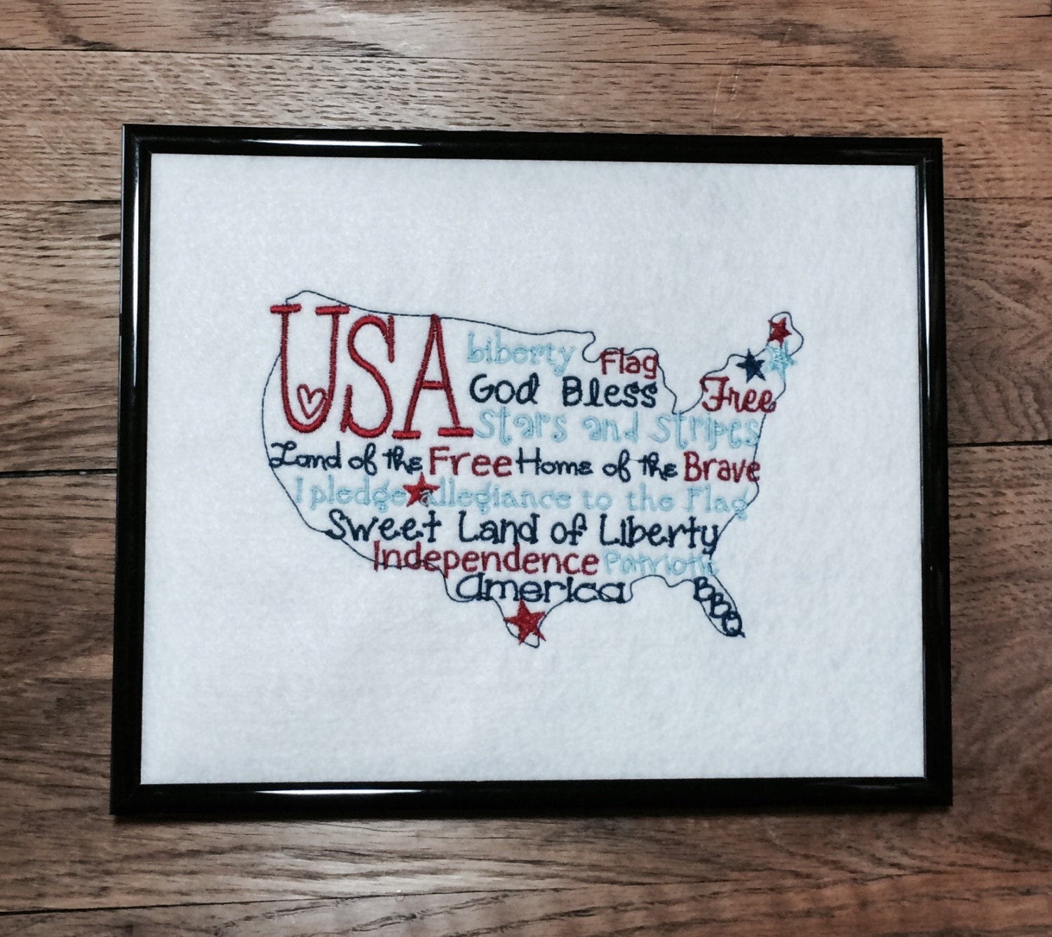 Patriotic Word Art