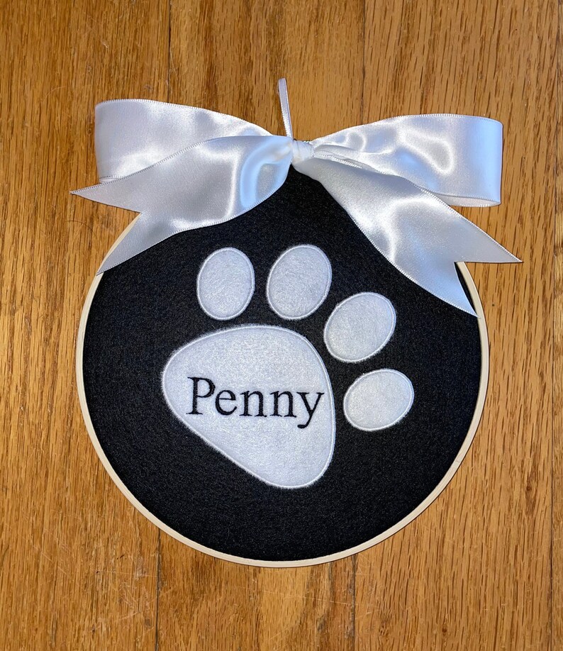 Pet Sign, Personalized Pet Sign, Paw Print Plaque, Paw Print Sign, Cat ...