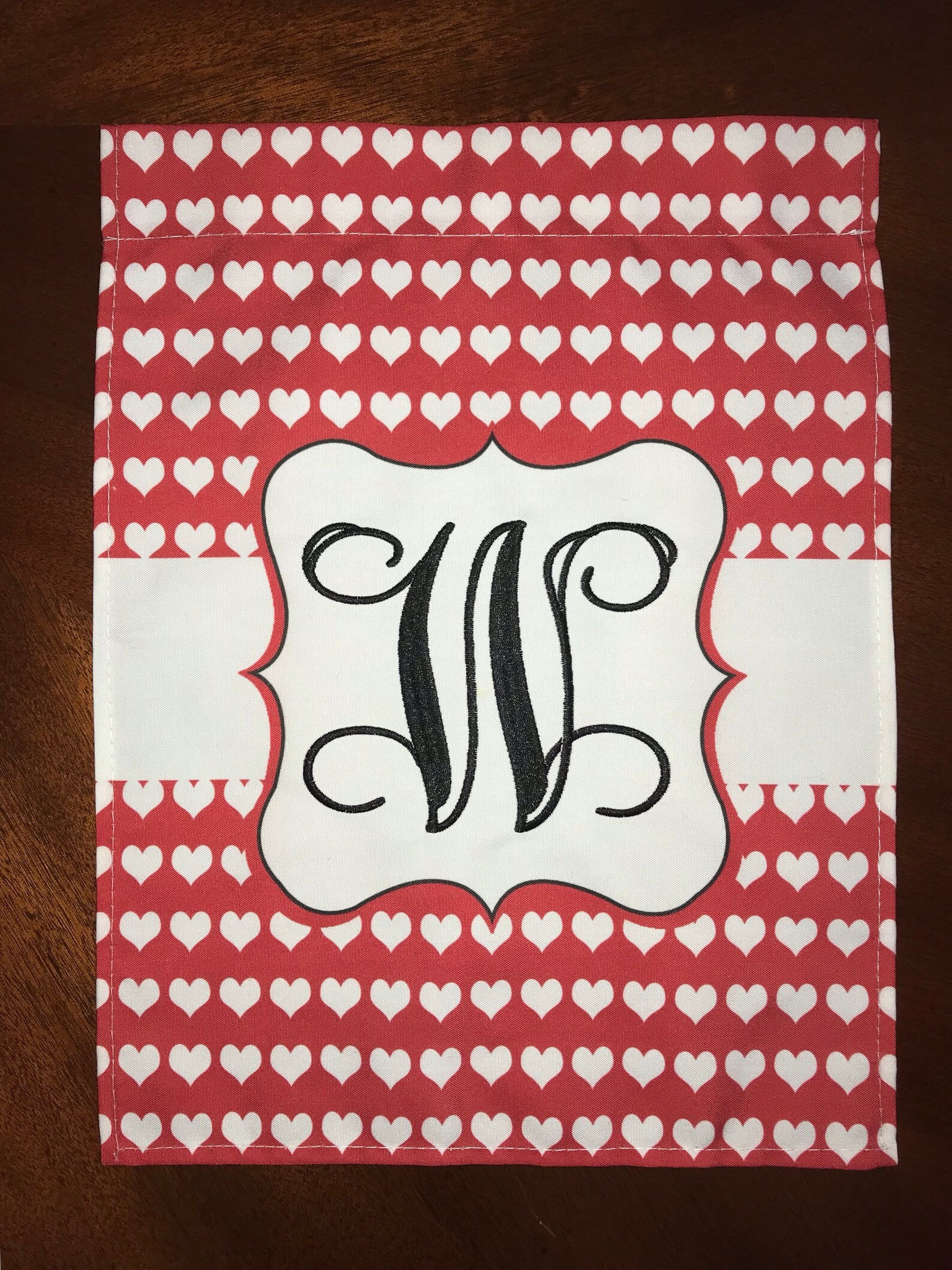 Valentine Flag Monogrammed Flag Garden Flag Personalized - Etsy