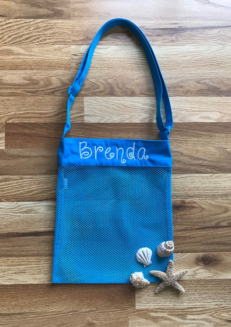 Seashell Collecting Bag, Kids Beach Bag, Seashell Mesh Bag, Bag for ...