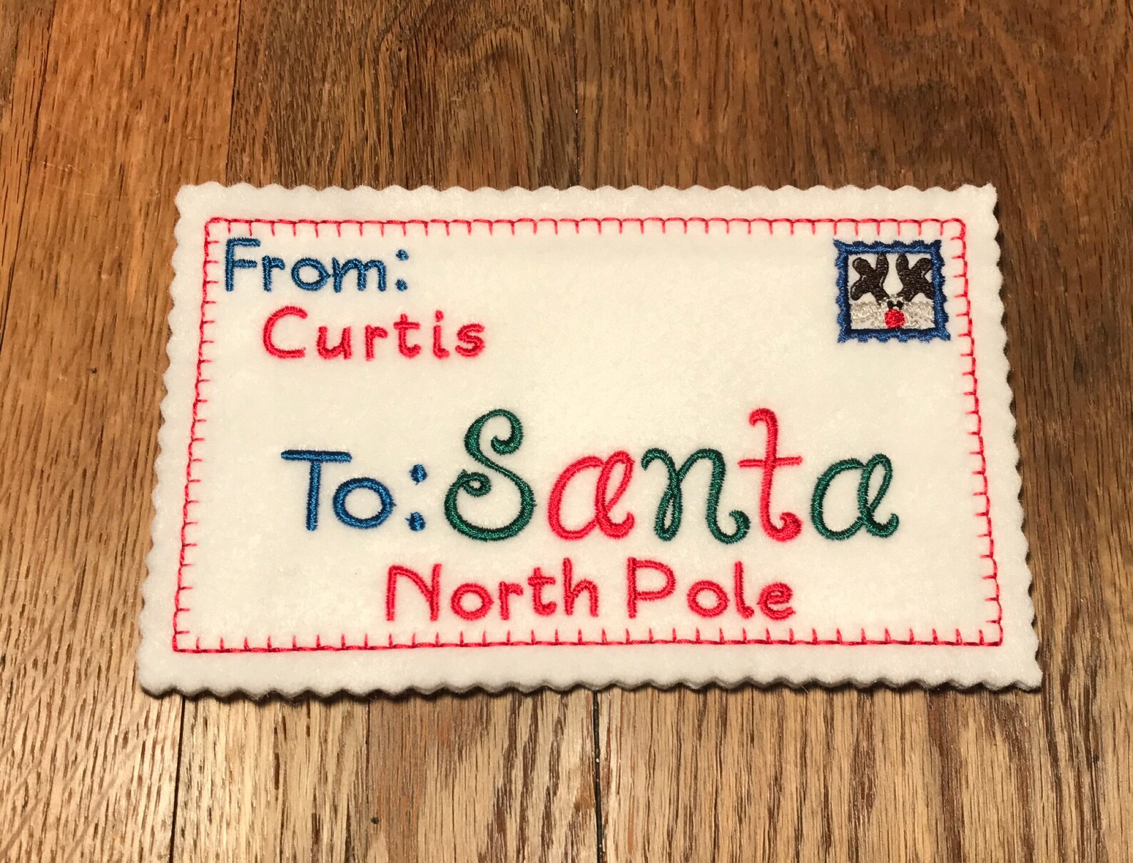 Personalized Santa Letter Envelope Letter to Santa Christmas - Etsy