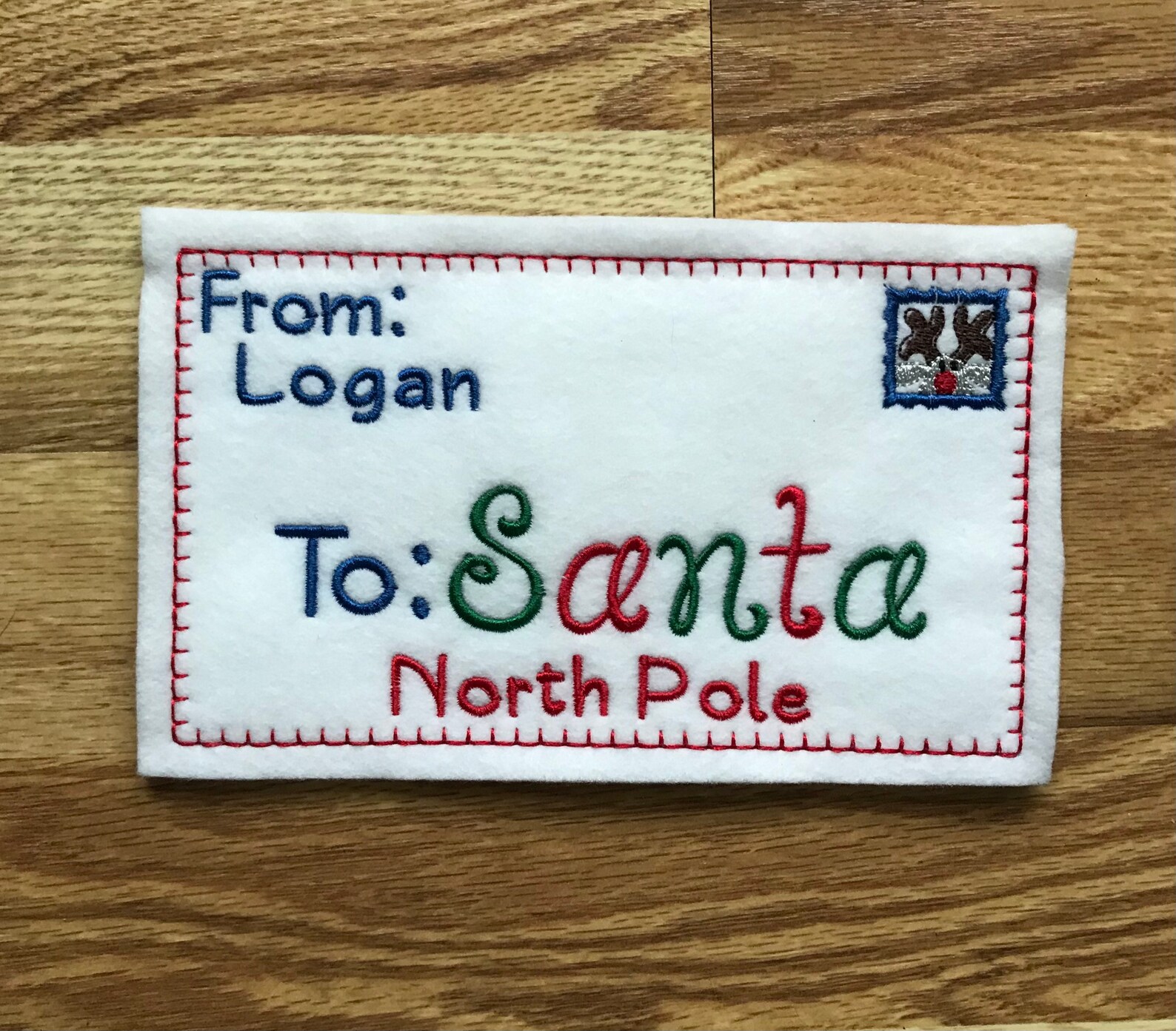 Personalized Santa Letter Envelope Letter to Santa Christmas - Etsy