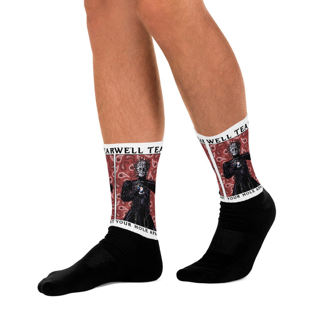 Poppered up Pinhead Hellraiser Socks - Etsy UK