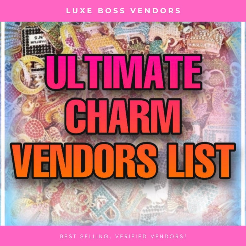 Ultimate Charm Vendors List Digital Download Designer | Etsy