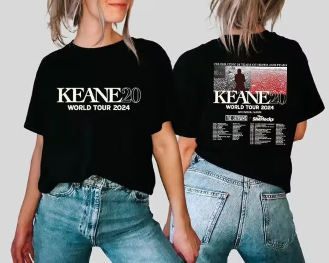 Keane20 World Tour 2024 T-shirt / Sweatshirt, Hopes and Fears Concert Band Fan T-shirt, Keane ...