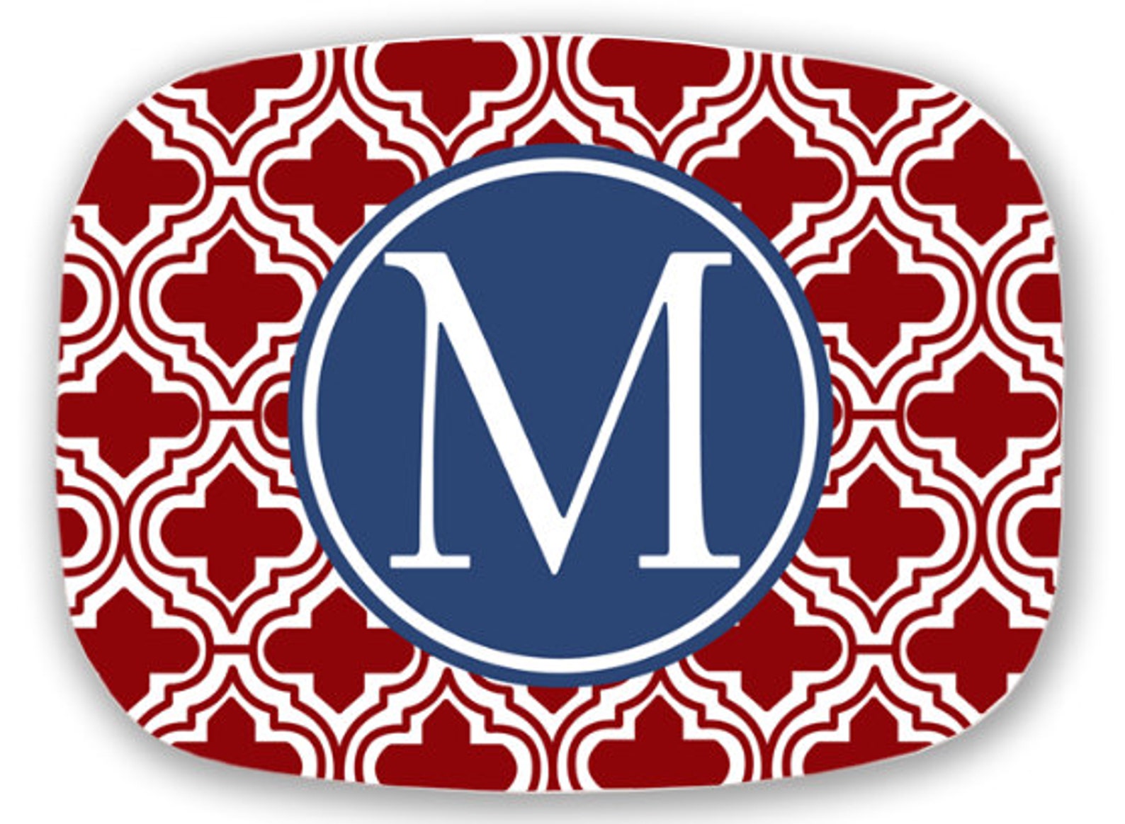 Personalized Melamine Platter Custom Preppy Monogram Tray - Etsy