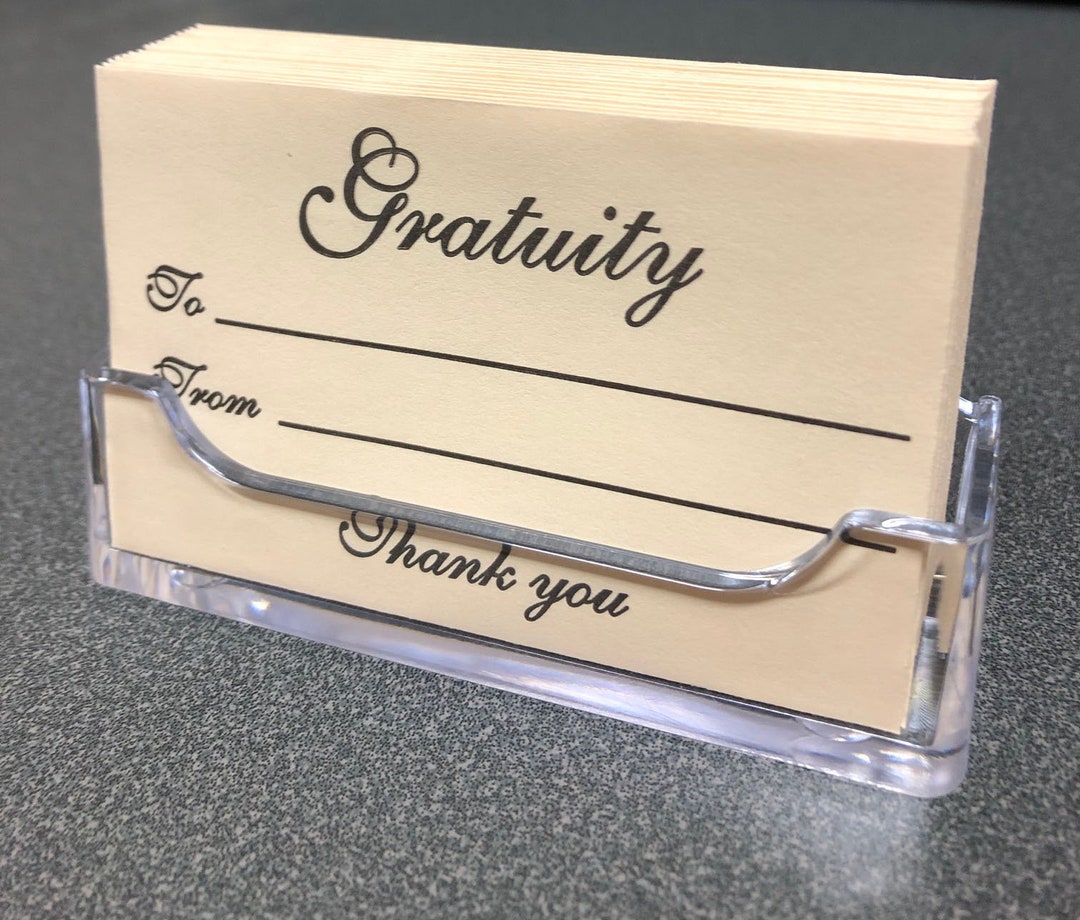 Gratuity Envelopes Box of 200 Increase Your Tips - Etsy