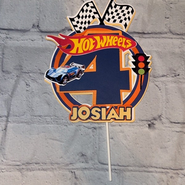 Hot Wheels Cake Topper - Etsy