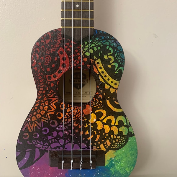 Painted Ukulele - Etsy