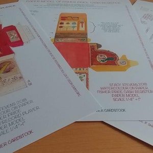 Fisher Price Record Player Music Box Paper Model Printable - Etsy