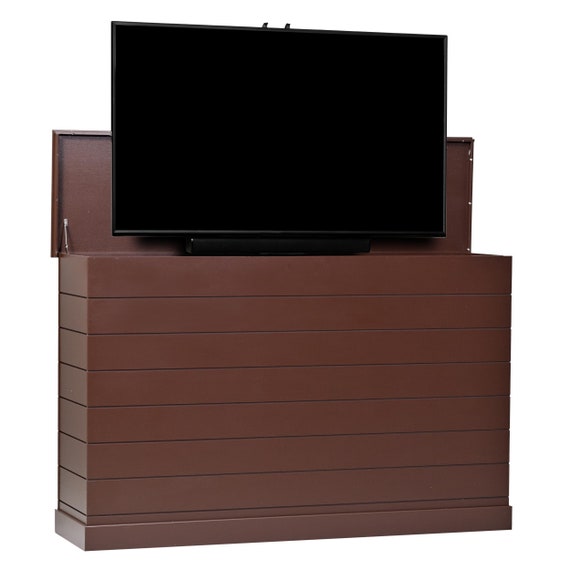 Outdoor Ship Lap TV Lift Cabinet in Mocha Finish - Etsy