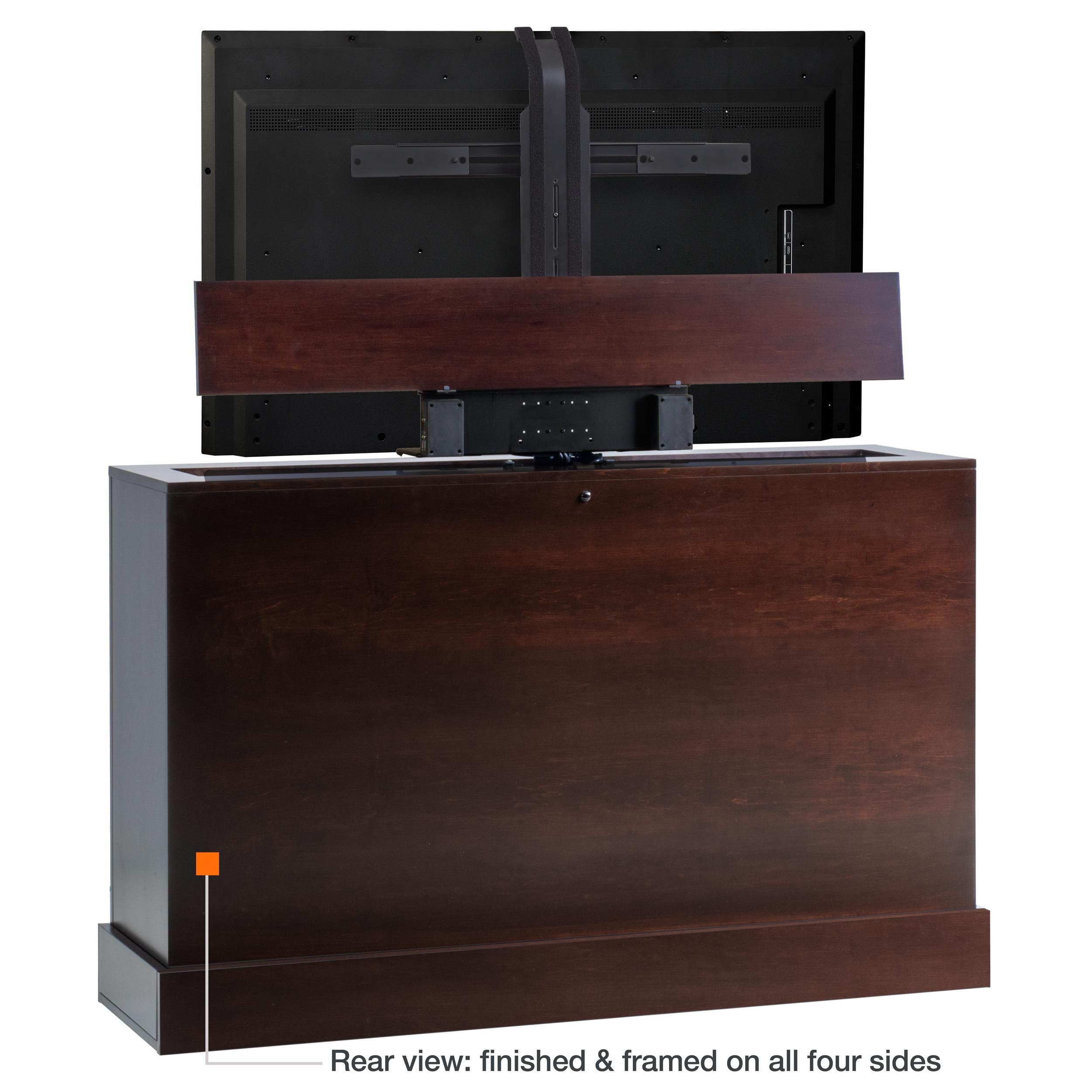 Azura 360 Degree Swivel TV Lift Cabinet in Espresso - Etsy