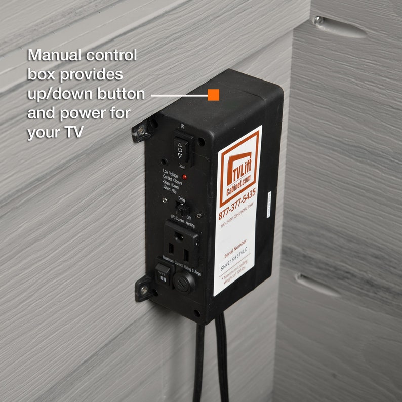 Outdoor TV Lift Cabinet in Dark Ash - Etsy