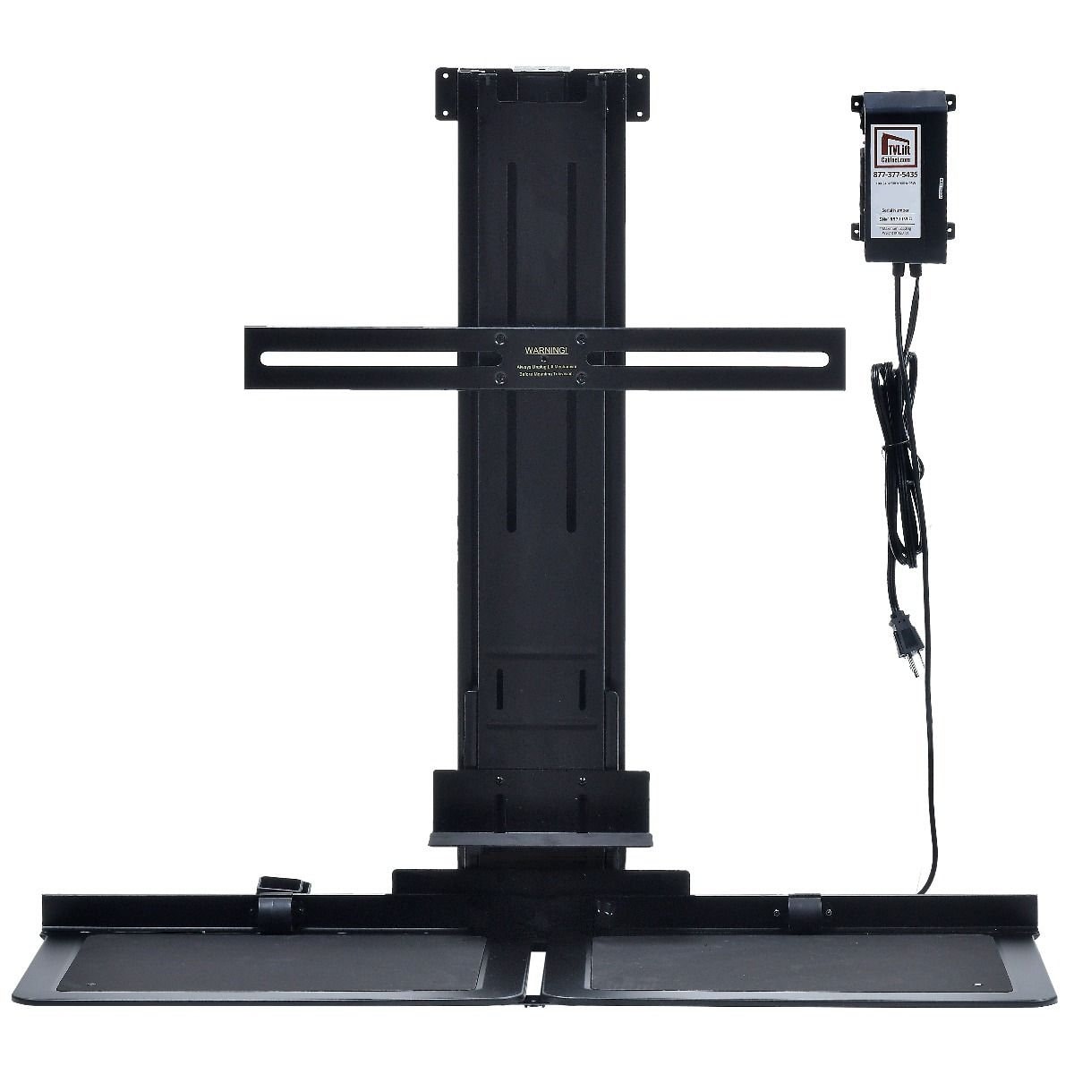 35 Inch Tall TV Lift With Electronics Tray - Etsy