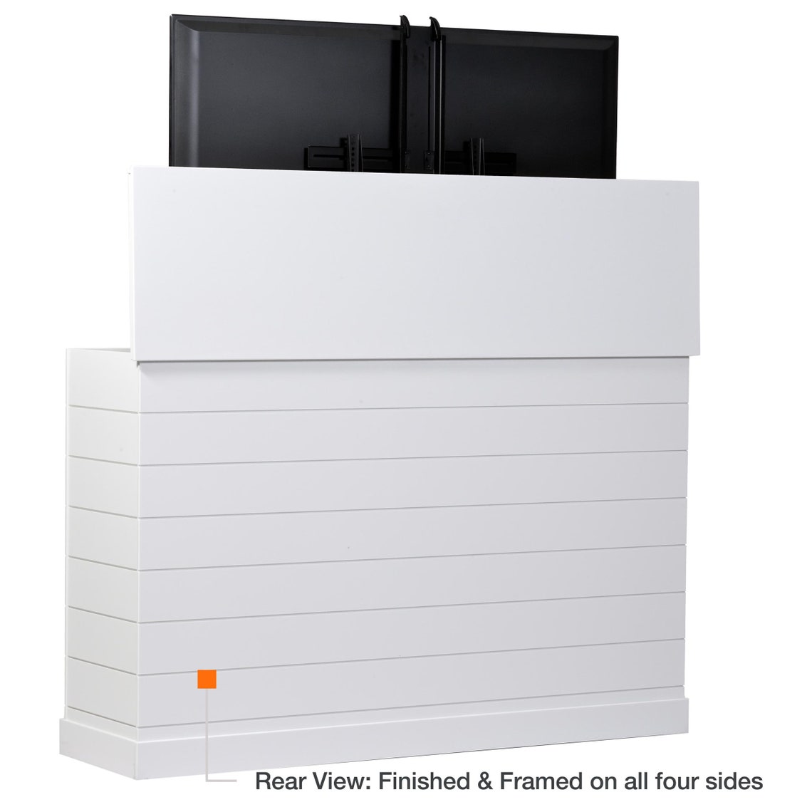 Outdoor Ship Lap TV Lift Cabinet in White Finish - Etsy